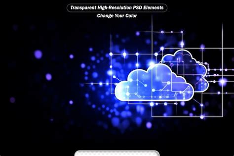 Premium Psd Digital Cloud Computing Cyber Security Digital Data