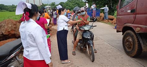 သာပေါင်းမြို့နယ်တွင် ကိုဗစ် ၁၉ရောဂါ ကြိုတင်ကာကွယ် ထိန်းချုပ်ရေး အသိပညာပေး လှုပ်ရှားမှုများ အရှိန