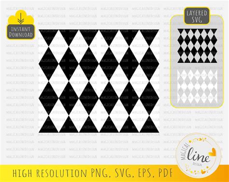 Argyle Pattern Svg Diamond Pattern Vector Geometric Background