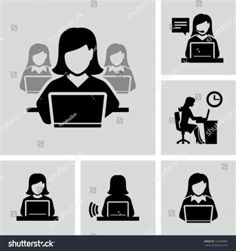 61 852 Person Using Computer Icon Images Stock Photos Vectors Shutterstock