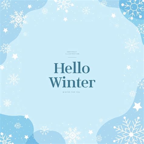 겨울 배경 템플릿 그림입니다 배너 팝업 액자 프리미엄 벡터