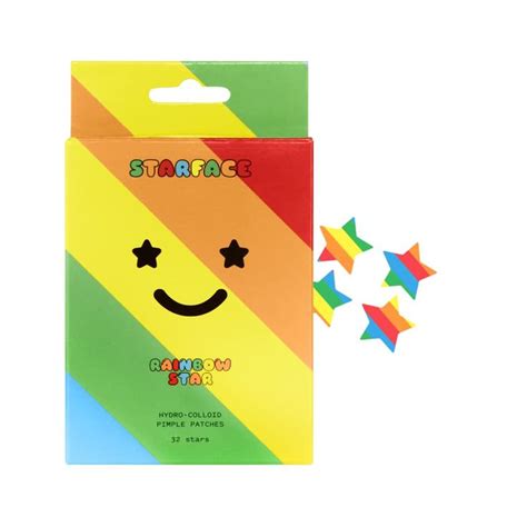 Starface Rainbow Stars Hydrocolloid Pimple Patches Absorb Fluid And