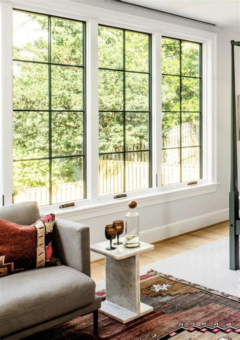 Square Grid Window Living Room Windows Modern Windows Interior Windows