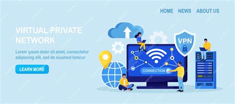 premium vector virtual private network people using vpn technology