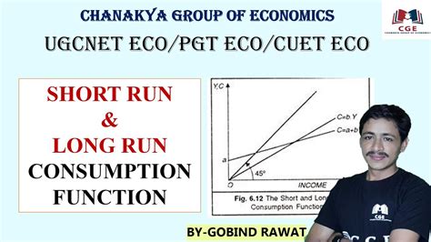 Short Run And Long Run Consumption Function Youtube