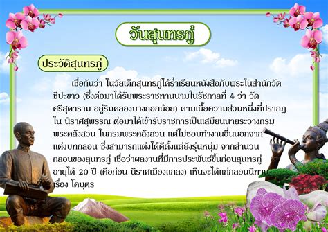 ห้องสื่อครูคอม 🔥🔥แจกฟรี 🔥🔥ไฟล์ภาพจัดบอร์ด วันสุนทรภู่ Facebook