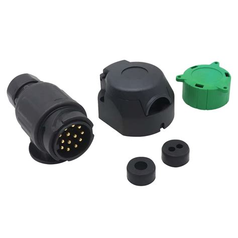 Adaptador De Conector De Cableado De Enchufe De Remolque De 12v Y 13 Pines Para Remolques