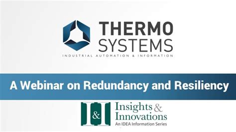 Thermo Shares Design Expertise In Redundant And Resilient Control Systems Thermo Systems