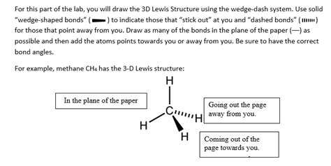solved for this part of the lab you will draw the 3d lewis