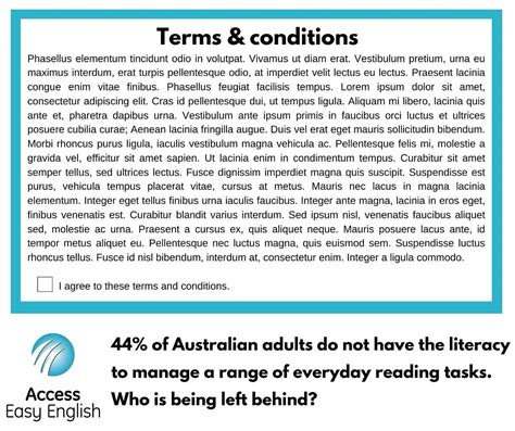 I Have Read And Agreed To The Terms And Conditions By Access Easy