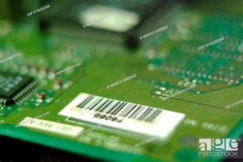 A Microship Code Bar Motherboard Stock Photo Picture And Royalty Free