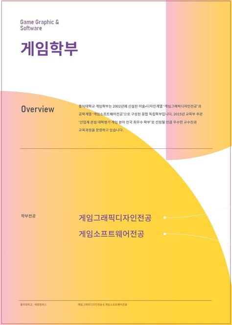 홍익대학교 게임학부 2021년 홍익대학교 게임학부 게임그래픽디자인전공 비전임교수 초빙 모집공고