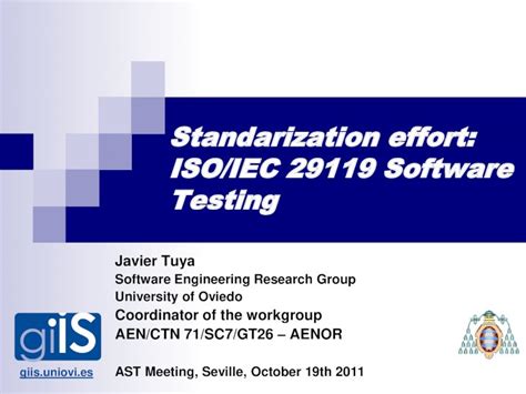 PDF Standarization Effort ISO IEC 29119 Software Testingin2test Lsi Uniovi Es Gt26