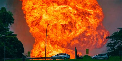 Gas Pipeline Explosion Sparks Massive Fire In Putra Heights Selangor Video
