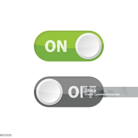 플랫 스타일의 켜기 및 끄기 버튼 격리된 배경에서 스위치 벡터 일러스트레이션을 토글합니다 셧다운 사인 비즈니스 개념 깨끗한에 대한 스톡 벡터 아트 및 기타 이미지 Istock