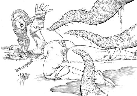 Rule 34 1girls Bad End Begging For Mercy Black And White Bondage