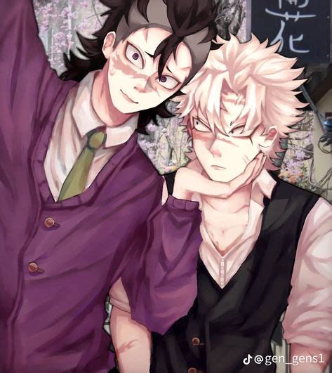 Sanemi And Genya Fan Art Genya And Sanemi Wallpaper Demonslayer Heart Hand Hashiras