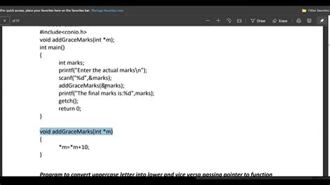 Passing Pointer To Function Program To Illustrate Passing Pointer To Function Programming