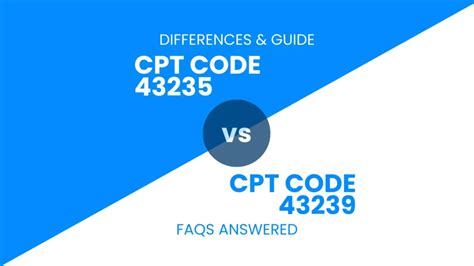 Explore The Difference Between CPT 43235 And 4323