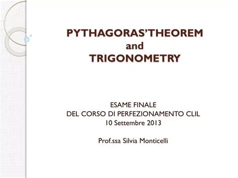 Ppt Pythagorastheorem And Trigonometry Powerpoint Presentation Free Download Id 2875845