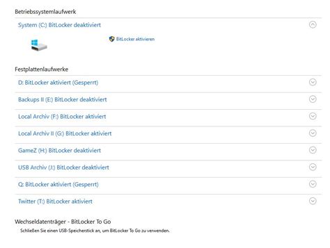 Bitlocker Aktivieren Fehlt Bei Usb Computerbase Forum