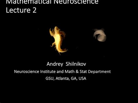Pdf Mathematical Neuroscience Lecture 2 3