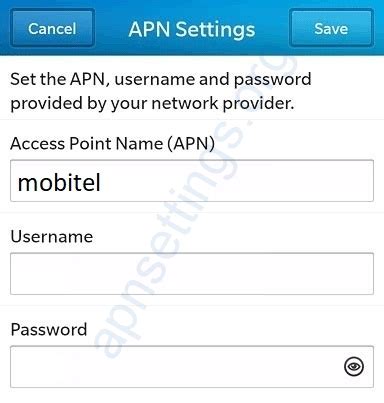Mobitel Apn Settings For Blackberry G G Apn Settings