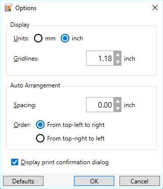 Canon ImagePROGRAF Manuals Windows Software Free Layout Plus Guide Options Dialog