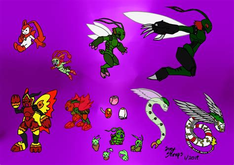 Wormmon In Progress Evolution Tree By Sarythewolf On Deviantart