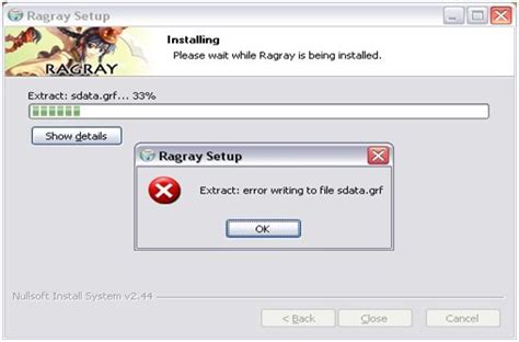 Extract Error Writing To File Sdatagrf