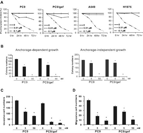 Inhibition Of Cancer Cell Proliferation Colony Formation Invasion