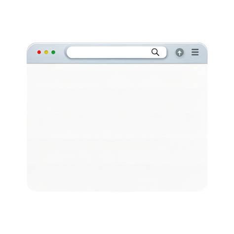 Simple Blank Web Browser Interface With New Tab Label Minimalist Representation Of Internet
