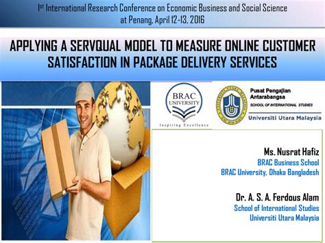 Pdf Applying Servqual Model To Measure Online Customer Satisfaction In Package Delivery Services