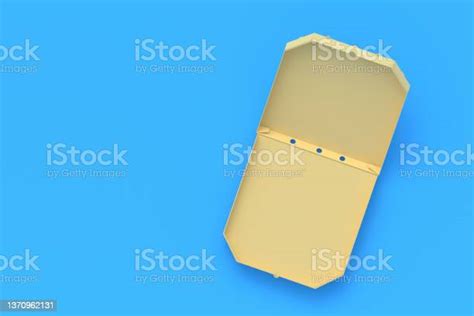빈 피자 상자를 엽니다 패스트 푸드 피자 광고 음식 배달 맨 위 보기입니다 공간을 복사합니다 3d 렌더 3차원 형태에 대한 스톡 사진 및 기타 이미지 Istock