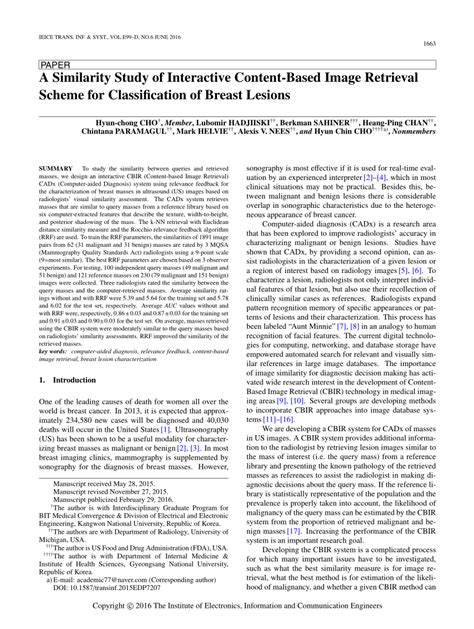 Pdf A Similarity Study Of Interactive Content Based Image Retrieval