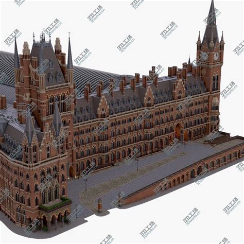 圣潘克拉斯火车站模型（st Pancras Train Station） 3d打印模型下载 3d工场 3dworks Cn