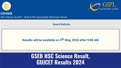Gseb Org Result Links How To Check GSEB HSC Science Result GUJCET Results Online Now