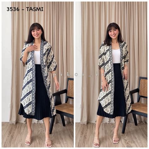 Jual Cardigan Panjang Batik Wanita Cardigan Batik Cewek Outer Batik