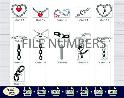 Cadena Svg 1 Broken Chain Svg Clipart De Cadena Archivos Etsy México