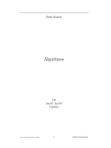 Livro Algoritmo Algoritmos Programa De Computador