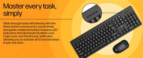 Buy Hp Km200 Wireless Mouse And Keyboard Combo Full Size Ergonomic Design 3 Button