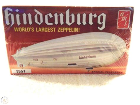 Vtg Nos Amt Hindenburg Zeppelin Model Kit T557 1818617610