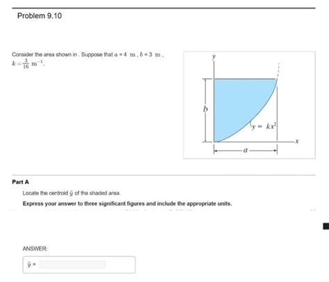 Solved Consider The Area Shown In Suppose That A 4 M B 3 M