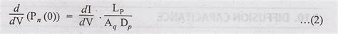 Diffusion Capacitance Derivation Applications Pn Diode