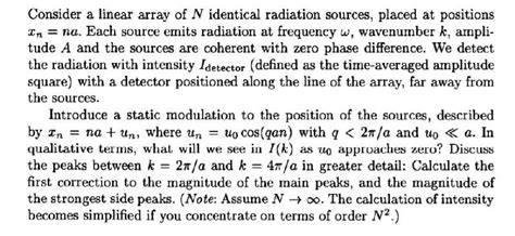 Solved Consider A Linear Array Of N Identical Radiation