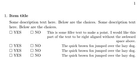 Horizontal Alignment Multi Lined Right Aligned Text After Side By