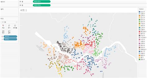 서울자전거 따릉이 대여소 시각화2 지도 시각화 Ya Hwang 기술 블로그