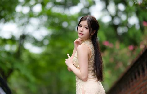 Wallpaper Girl Sexy Girls Woman Model China Asian Cute For