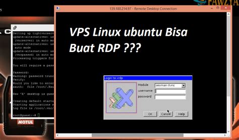 cara cepat install desktop x rdp di vps ubuntu 14 16 dan 18 fawzya