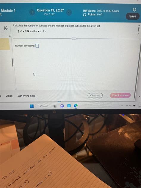 Solved Calculate The Number Of Subsets And The Number Of